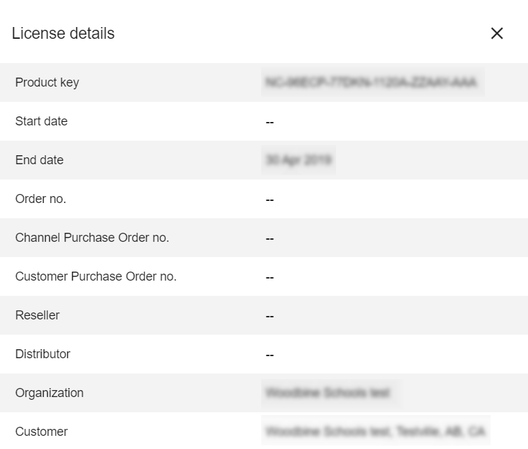 Viewing subscription information - SMART Admin Portal