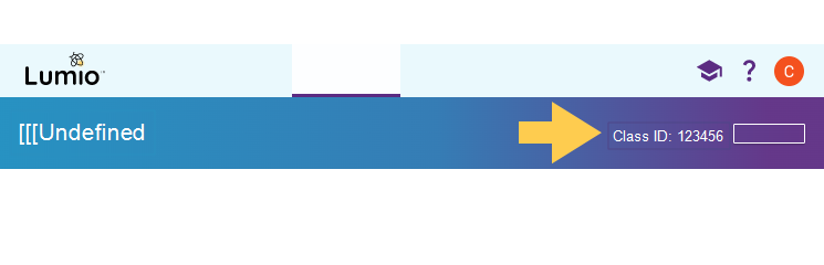 Finding your class ID - Lumio