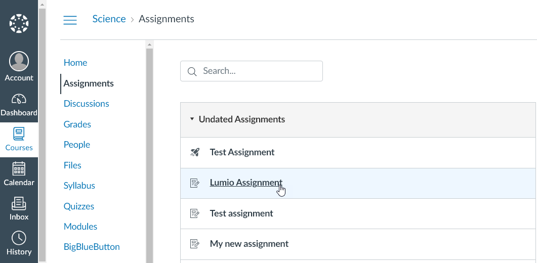 Using Canvas integration for students - Lumio