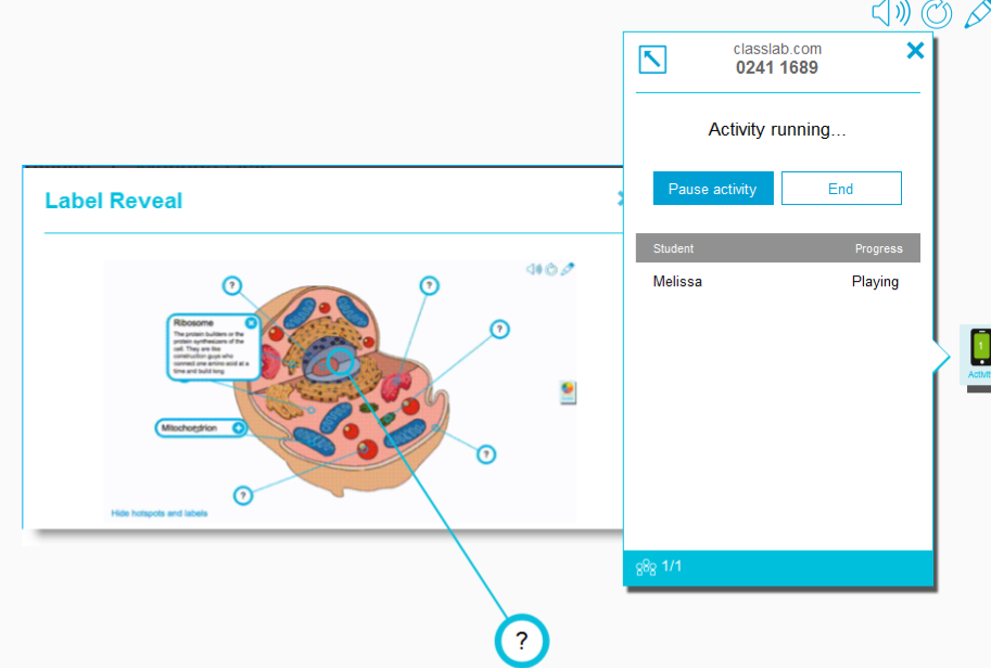 Use Label Reveal for lesson pacing - SMART Notebook 16