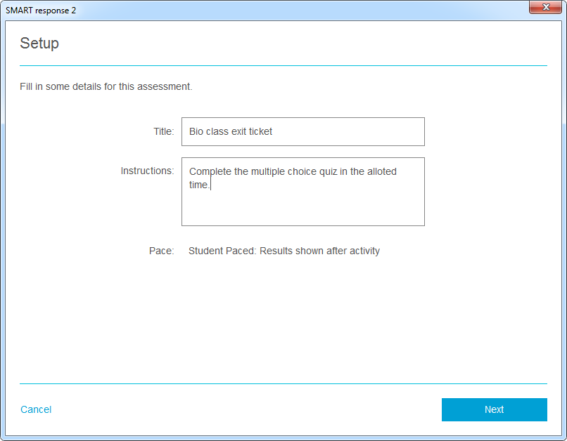 Use response 2 to create an exit ticket - SMART Notebook 16