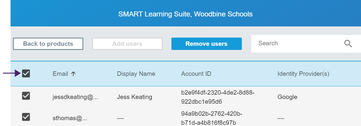 Manually removing teachers from a subscription - SMART Admin Portal