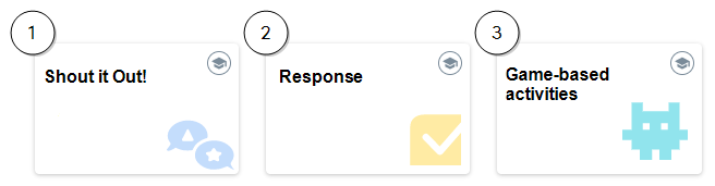 Adding activities to your lesson using templates