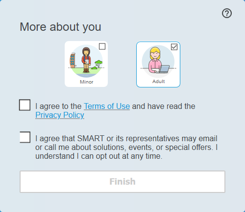 Iniciando sesión - SMART Admin Portal
