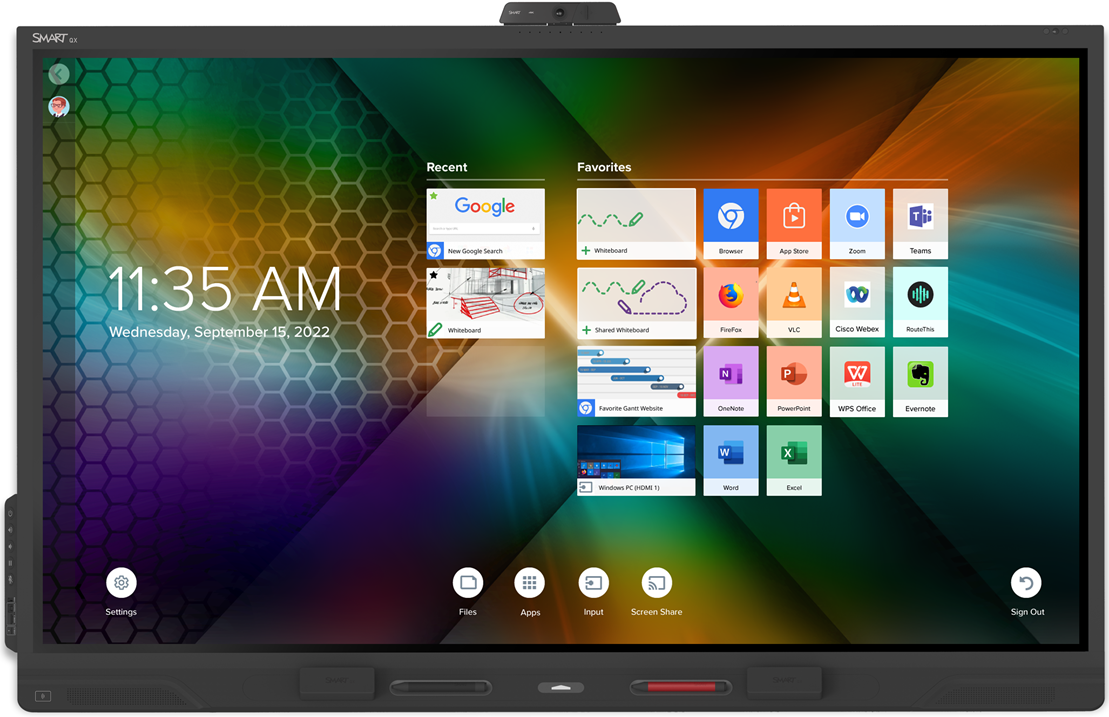 SMART Board QX Pro series with iQ specifications - SMART Board QX Pro